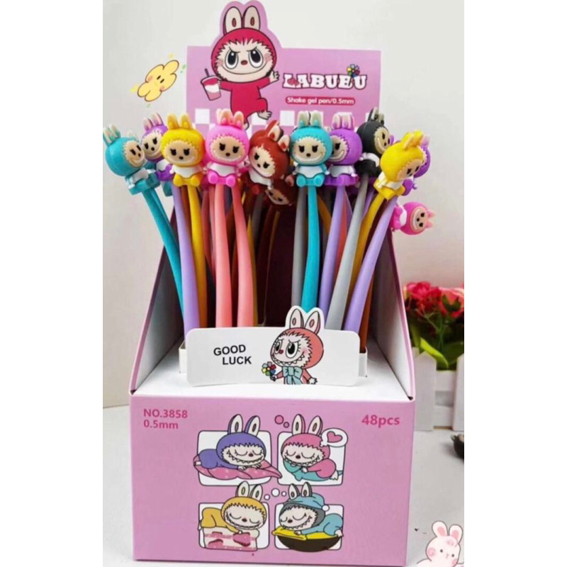 Jual PULPEN GEL 3858 KEPALA LABUBU / GEL PEN / PENA VIRAL | Shopee ...