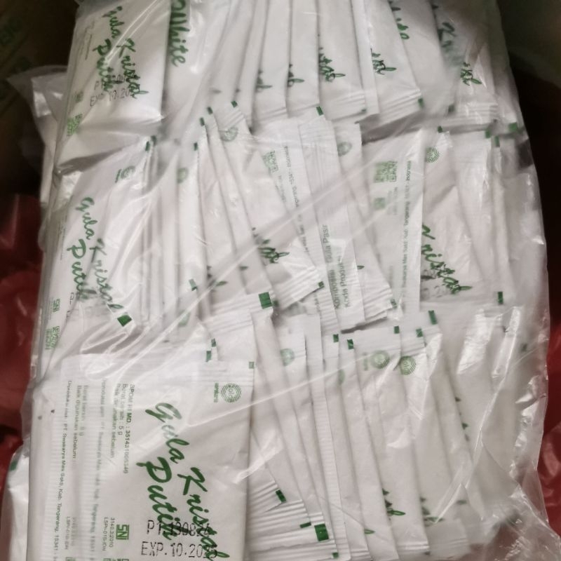 Jual Gula putih / gula pasir / gula kristal putih / white sugar 5gr ...