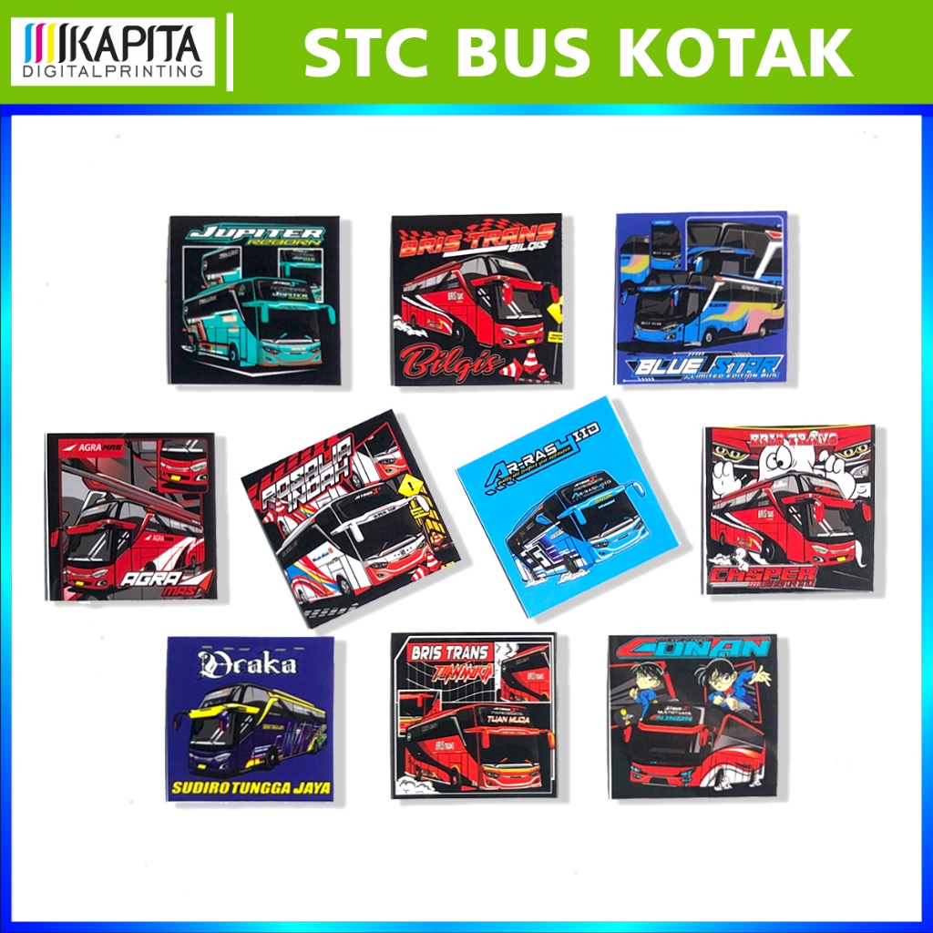 Jual Stiker / Tempelan Bus Murah isi 10 Stiker bus kids panda jb stiker ...