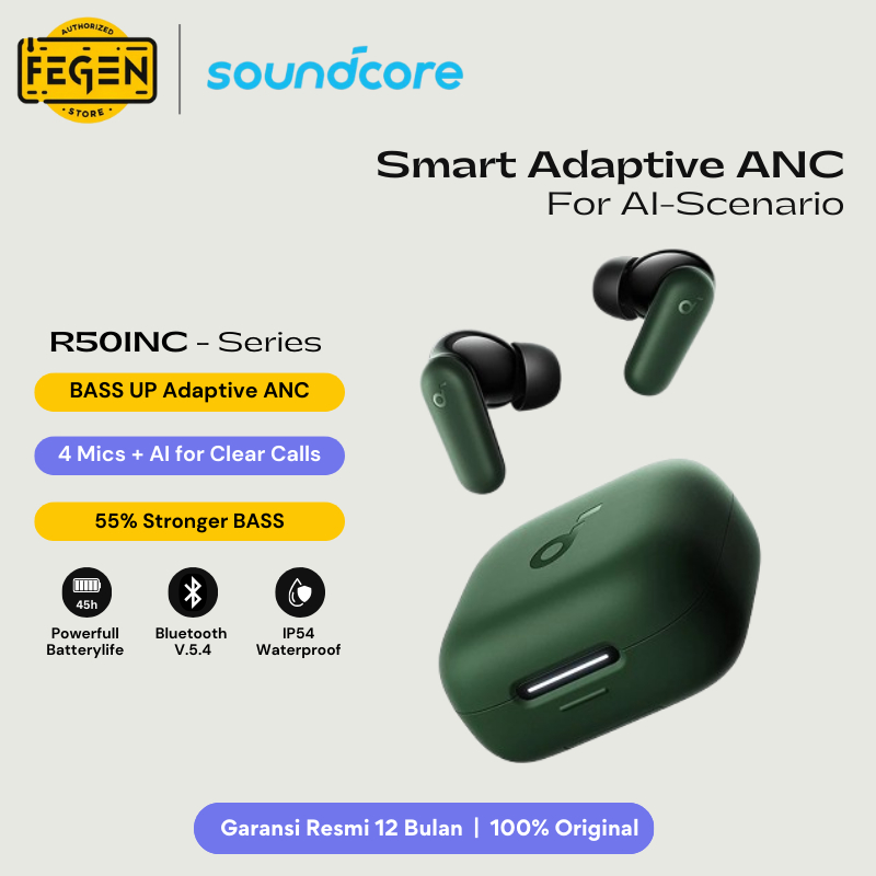 Jual (NEW LAUNCH) Soundcore Anker R50iNC Earbuds Bluetooth 5.4 TWS With ...