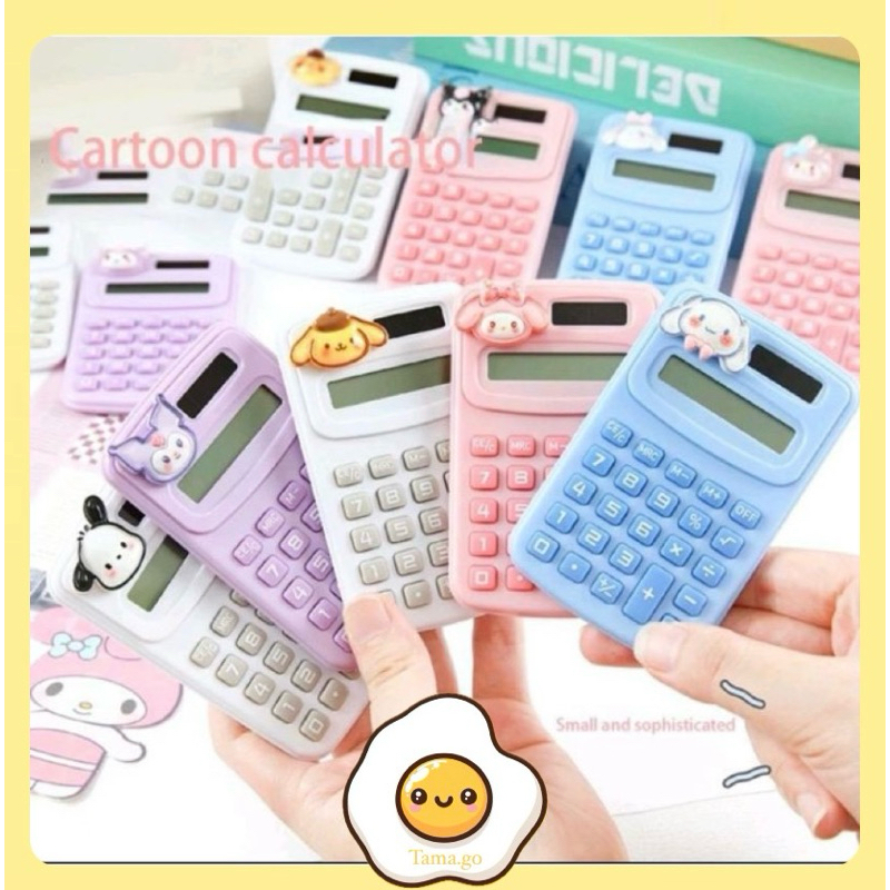 Jual Kalkulator mini warna estetik karakter lucu / kalkulator karakter ...