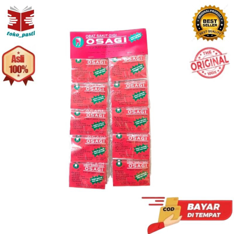 Jual OBAT TRADISIONAL SAKIT GIGI OSAGI MERAH jual per 10 sachet ...