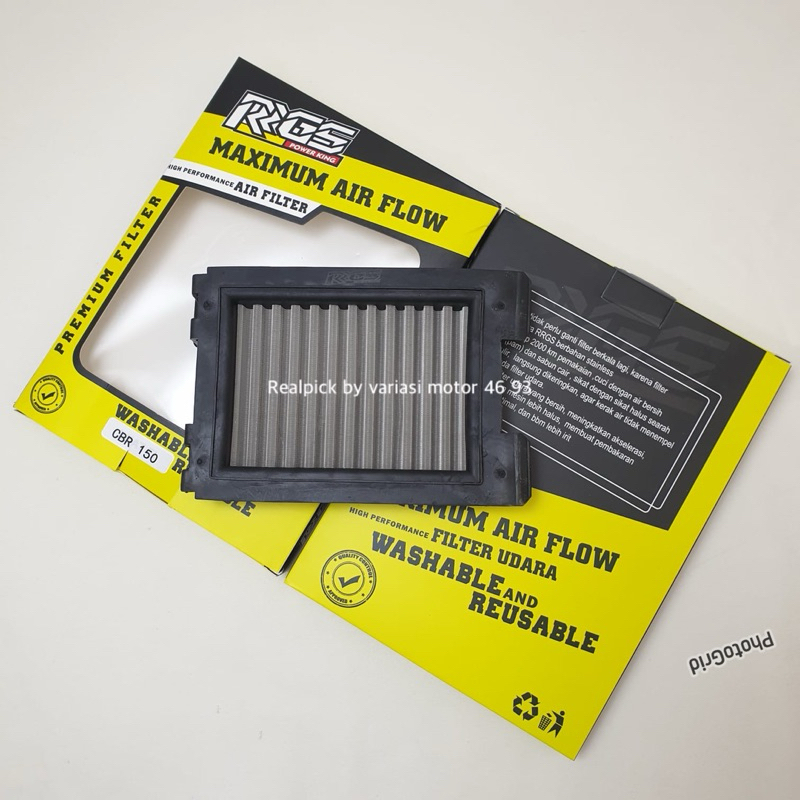 Jual Filter saringan udara stainless original rgs Honda CBR 150 K45 ...