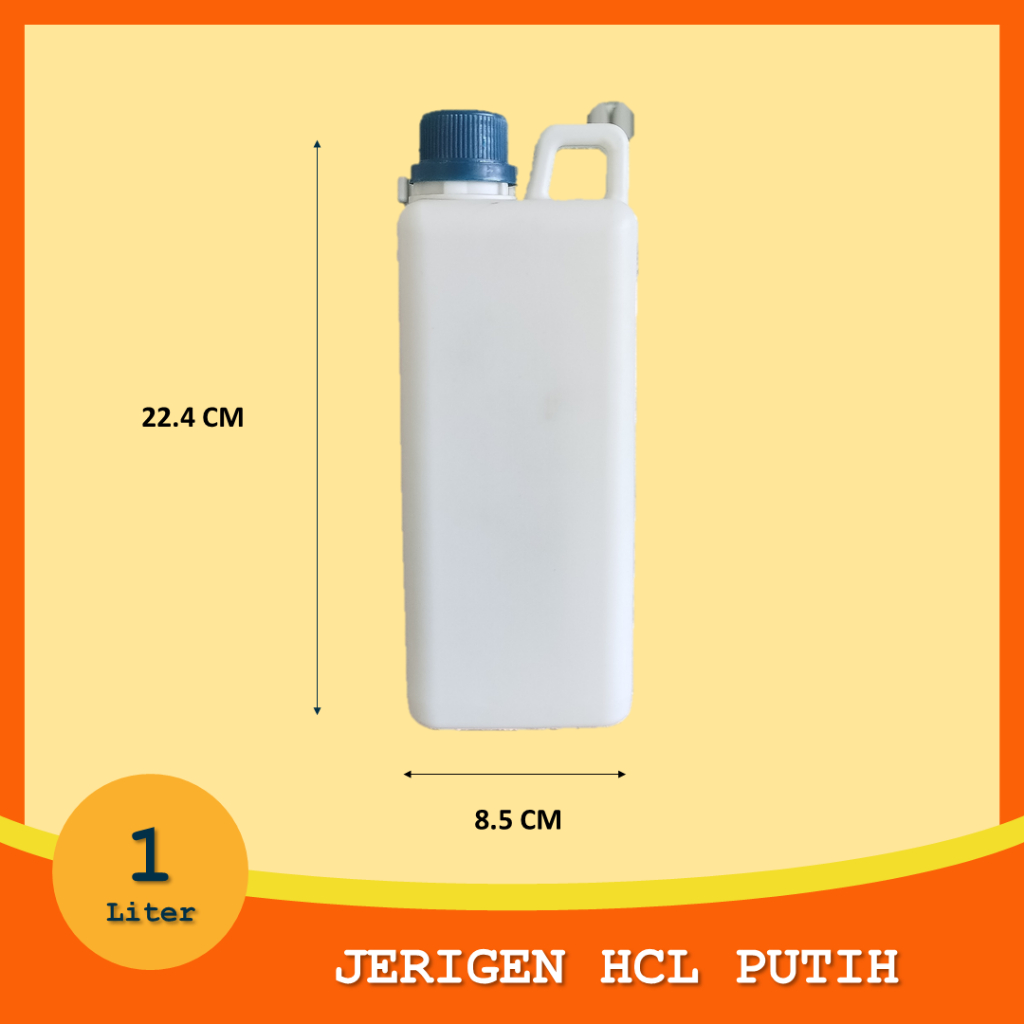 Jual RECOMMENDED! JERIGEN HCL 1L PUTIH DOFF BAHAN HDPE KUAT, DAN AMAN ...