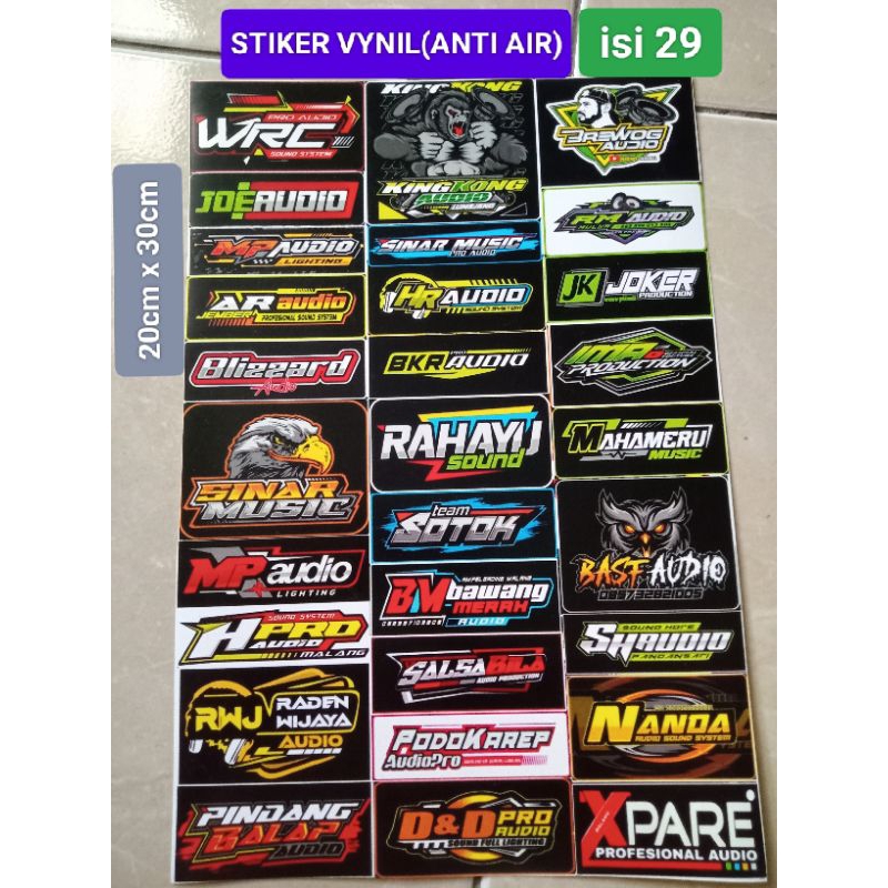 Jual STIKER AUDIO | STIKER SOUND | STIKER SOUNDSYSTEM | STIKER ANTI AIR ...