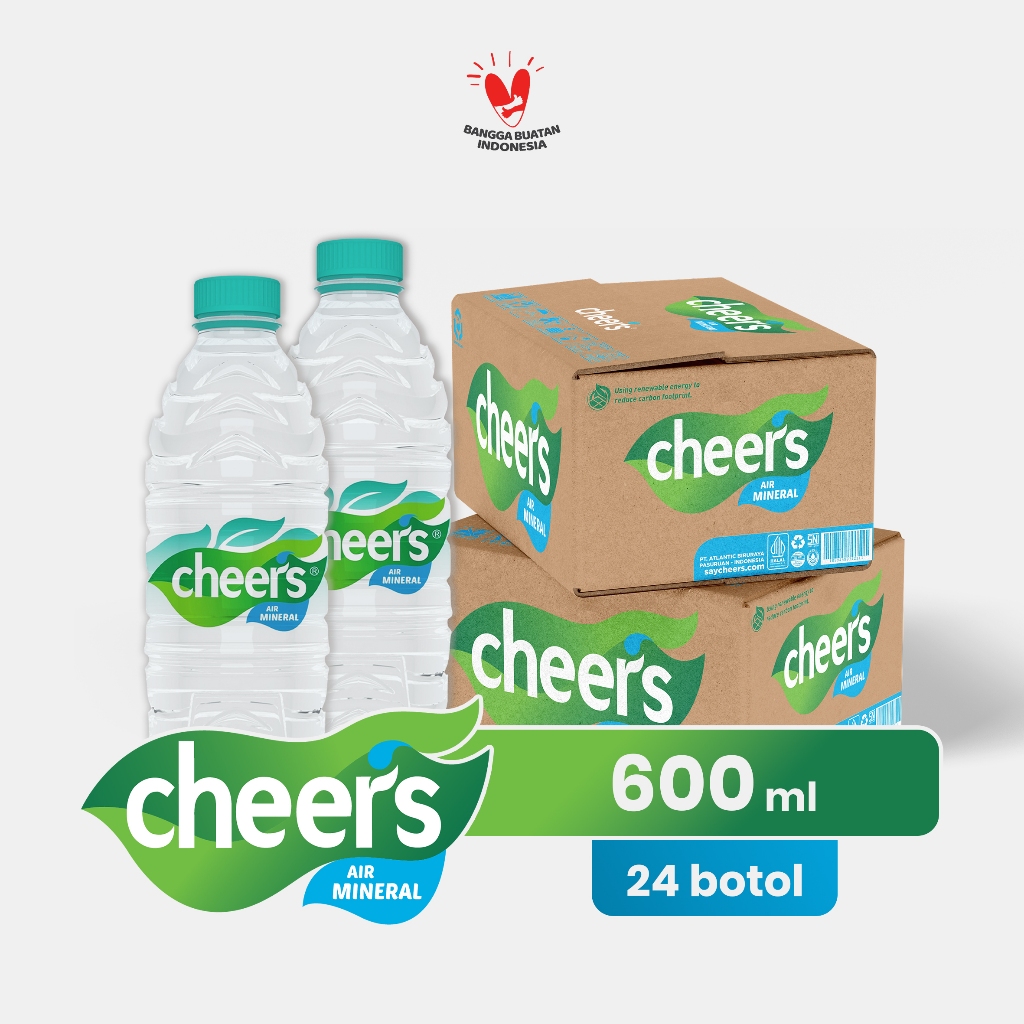 Jual Cheers Natural Spring Water 600ml (24 botol) | Shopee Indonesia