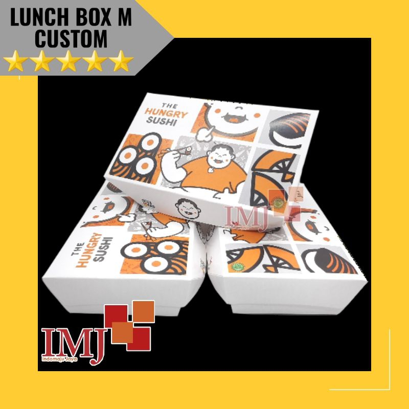 Jual PAPER LUNCH BOX M CUSTOM FULL COLOR LUNCH BOX M CUSTOM DESAIN ...