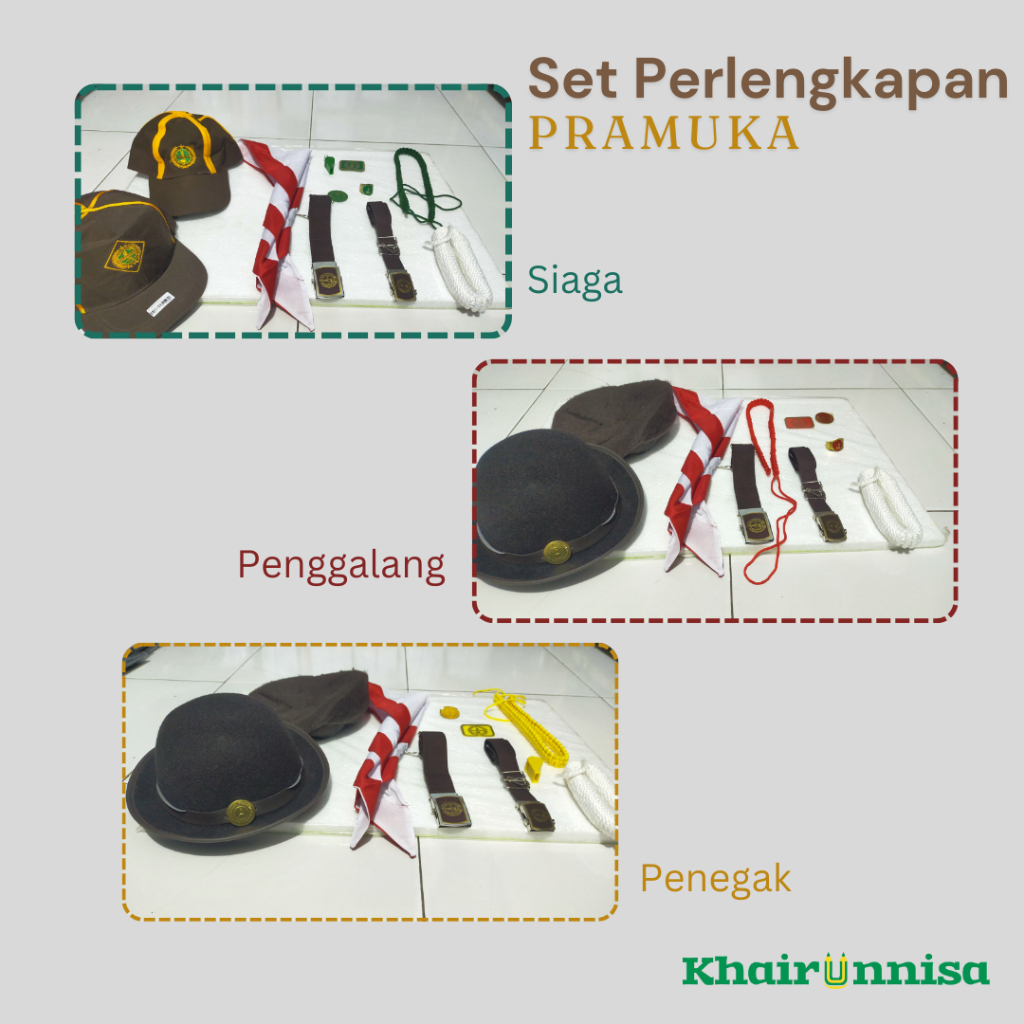 Jual Paket Lengkap Set Atribut Perlengkapan Pramuka Siaga hingga ...