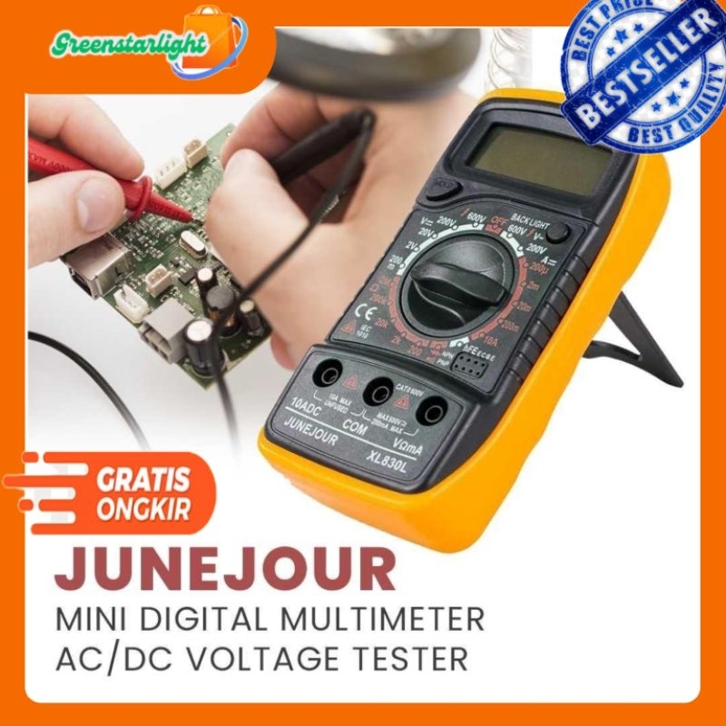Jual Multitester Avometer XL830L Mini Multimeter Digital Voltage Tester ...