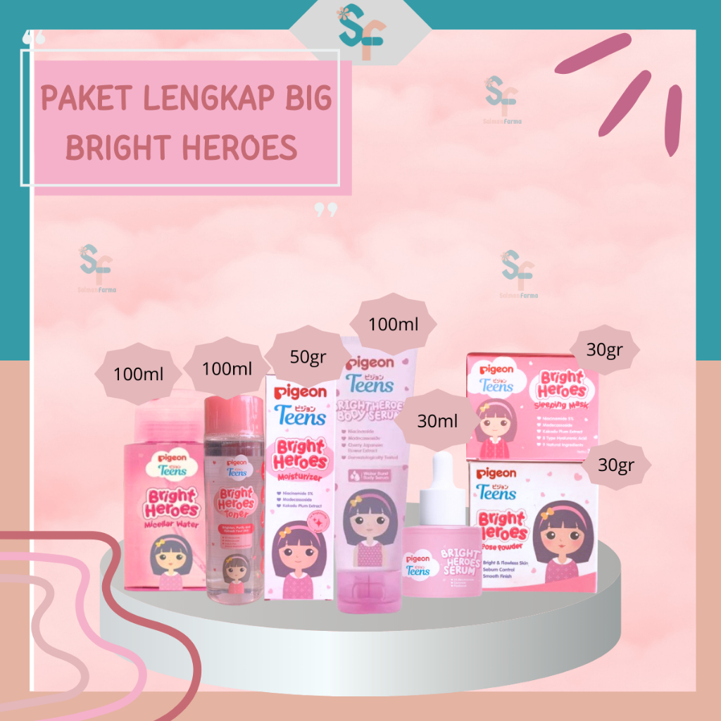 Jual [NEW] Pigeon Teens Paket Bright Heroes Series | Shopee Indonesia