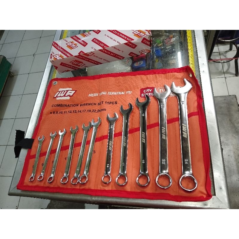 Jual Kunci ring pas 8-24 mm Iwa tools - combination wrench set | Shopee Indonesia