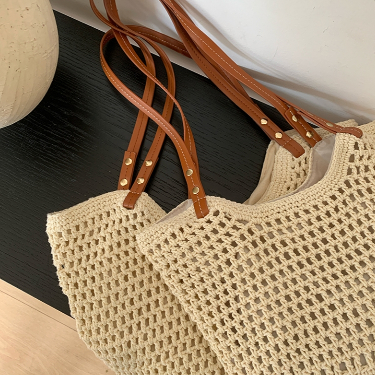 Jual KAG318 Tote Bag | Shoulder Bag | Tas Rajut | Tas Pantai | Shopee ...