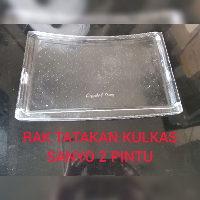 Jual RAK TATAKAN KULKAS RAK SEKAT TENGAH KULKAS SANYO. 2 PINTU SECOND ORIGINAL | Shopee Indonesia