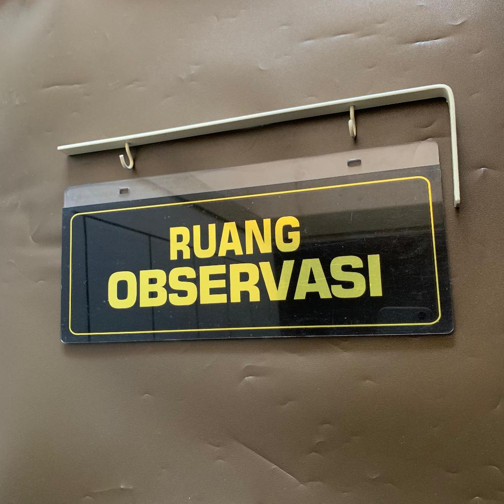 Jual Papan Tanda Ruang Observasi | Akrilik Gantung Nama Ruang Rumah ...