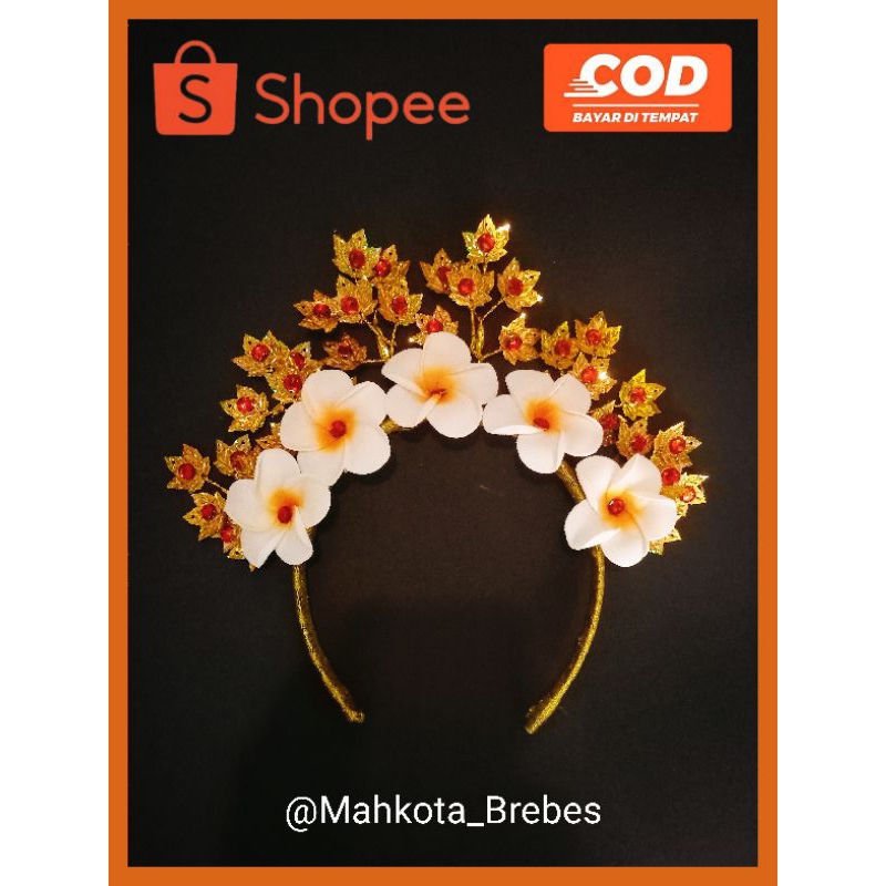 Jual Mahkota bando bali permata bunga kamboja | Shopee Indonesia