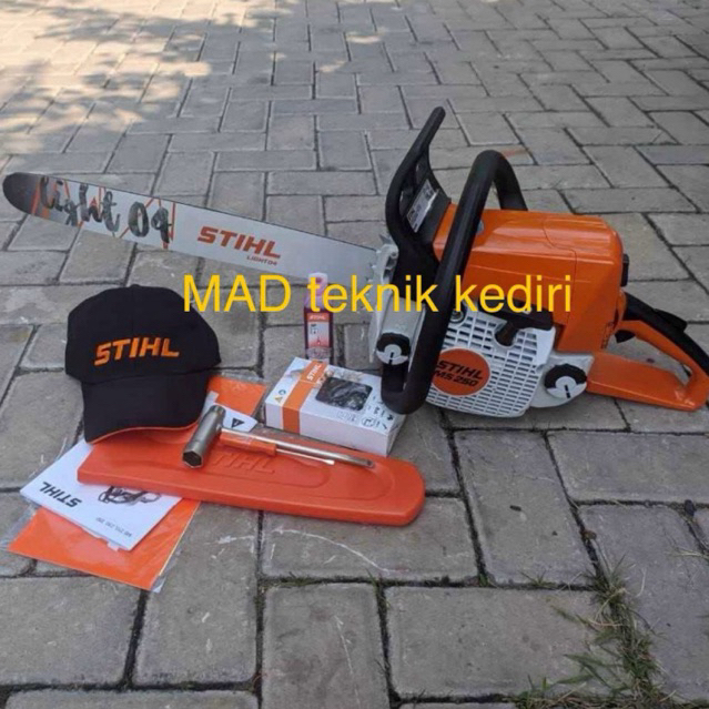 Jual Mesin Gergaji Kayu Chainsaw STIHL MS-250 asli ORIGINAL 100% bar 20” senso stihl | Shopee ...