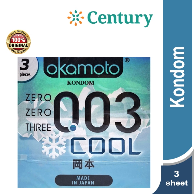 Jual OKAMOTO KONDOM 003 COOL ISI 3 PCS/ ALAT KONTRASEPSI / | Shopee Indonesia