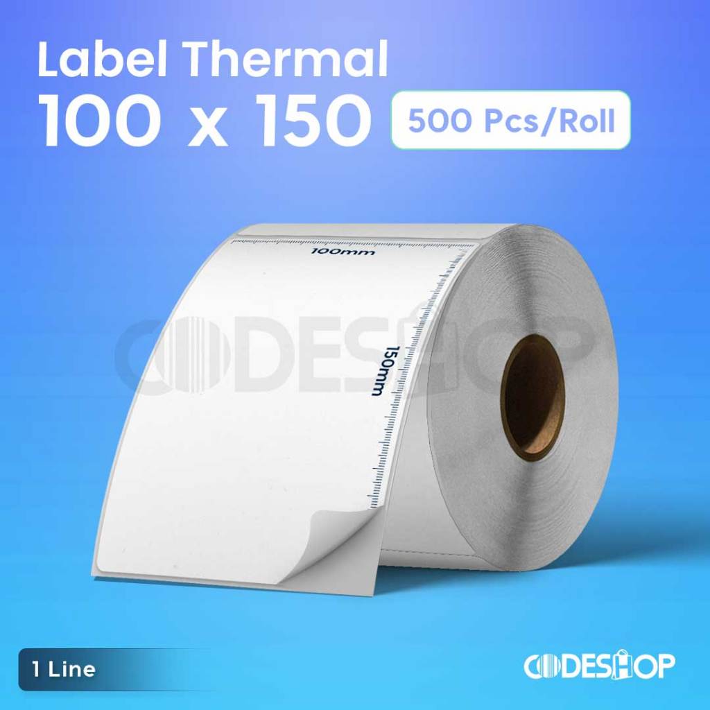 Jual Sticker Label Thermal 100 x 150 100X150 Isi 500 PCS | Shopee Indonesia