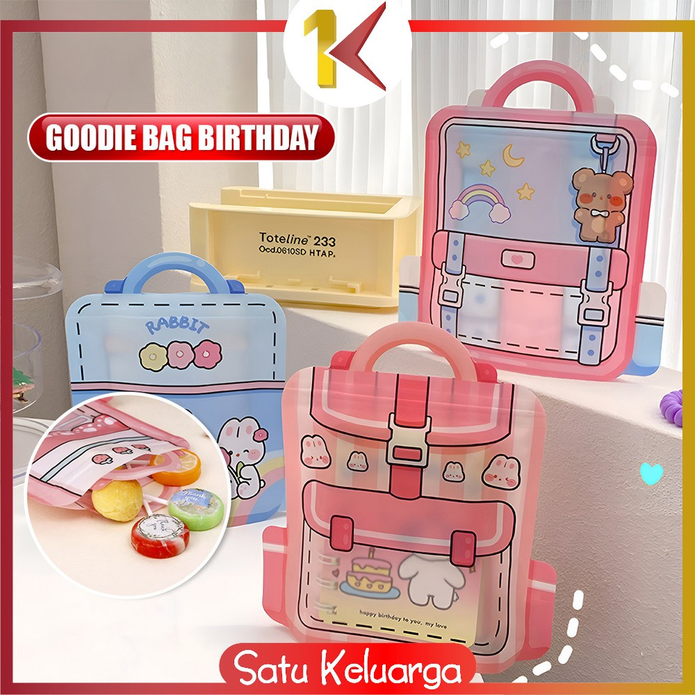 Jual SK-C1095 Kantong Plastik Ziplock Tas Sekolah Bingkisan Ultah ...