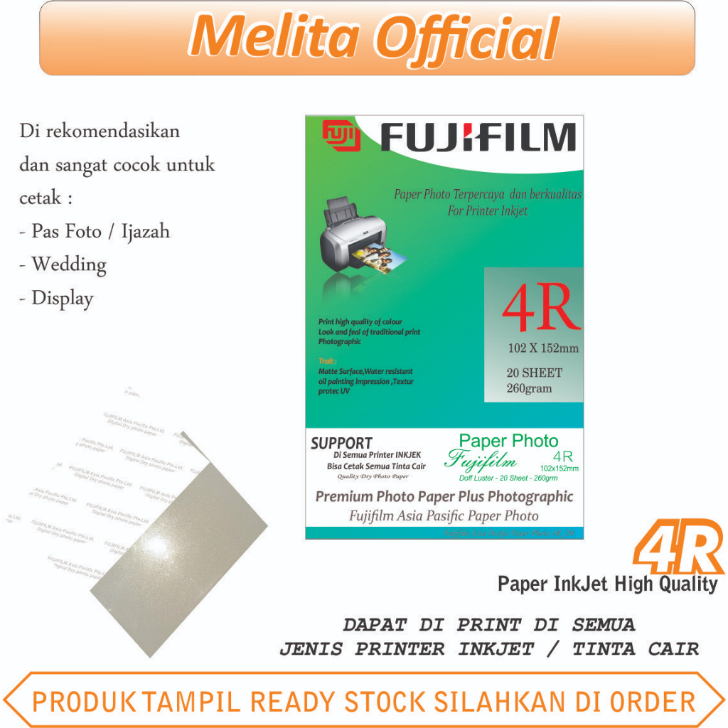 Jual Kertas foto Fuji Silky Doff 4R | Shopee Indonesia