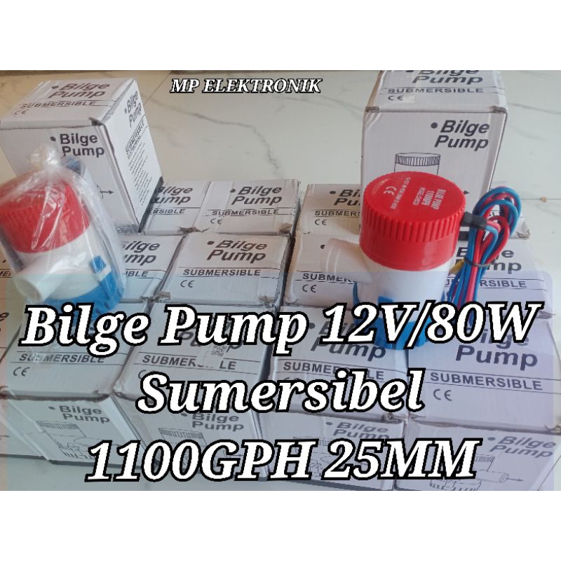 Jual Pompa Air Celup Bilge Pump 1100GPH 12V 80W / Pompa Air Mini 12 ...