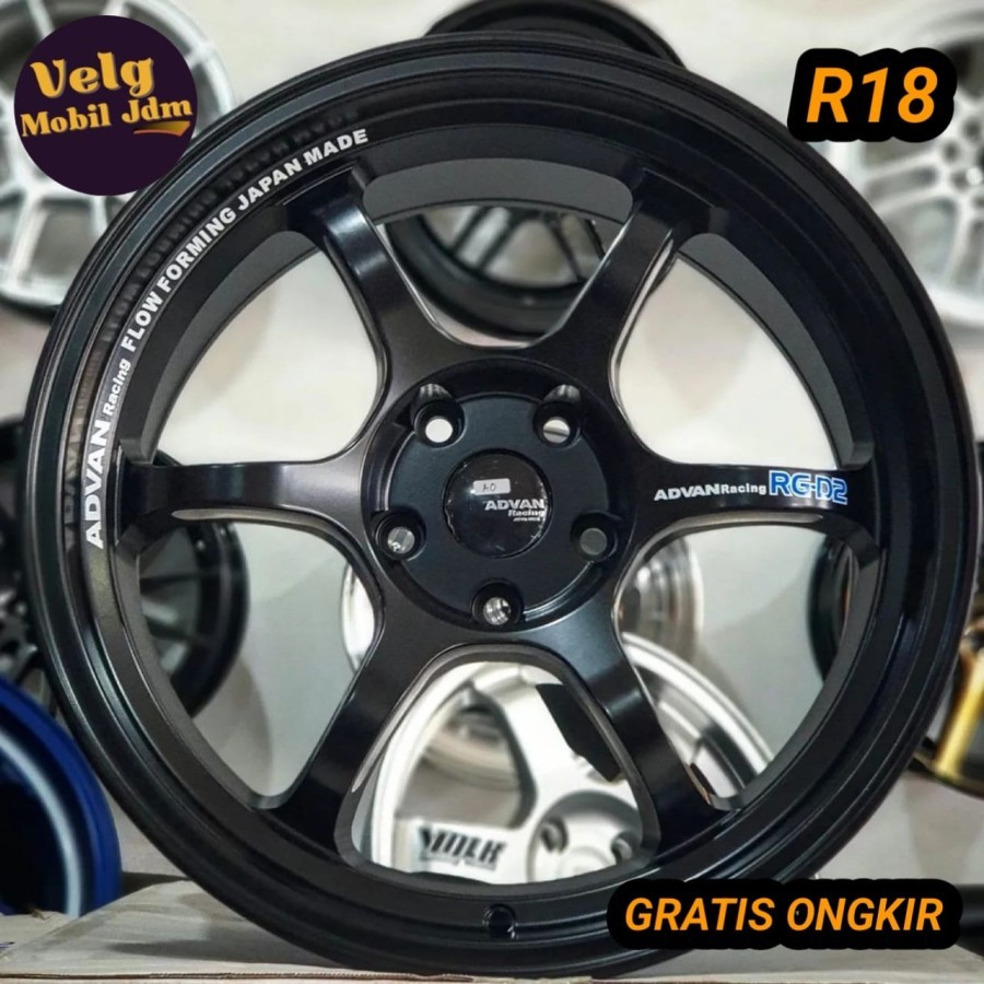 Jual velg racing r18 et 25 ADVAN RG D2 FLOW FORMING lebar 9,5 velg mobil ring 18 reborn zenix ...