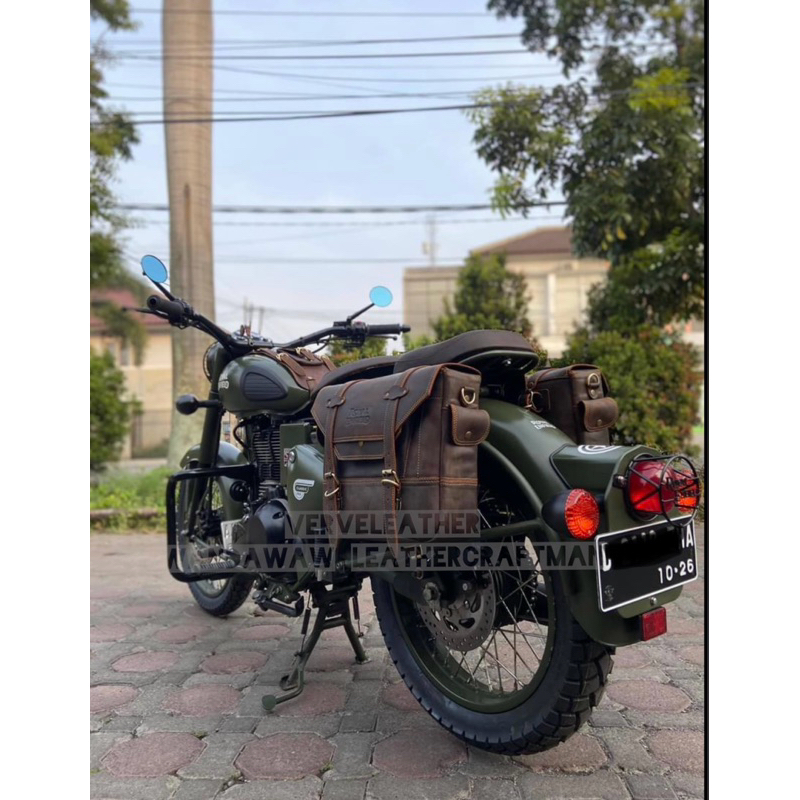 Jual royal enfield, sidebag +side rack, royal enfield, classic | Shopee ...
