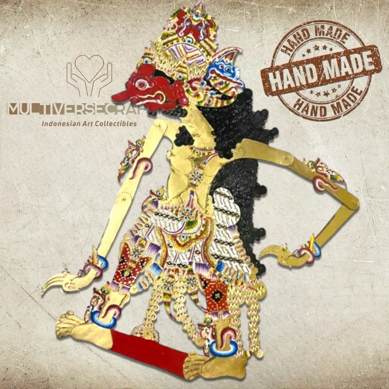 Jual MULTIVERSECRAFTID Wayang Alusan Patih Sabrang Emas Grenjeng Kulit ...