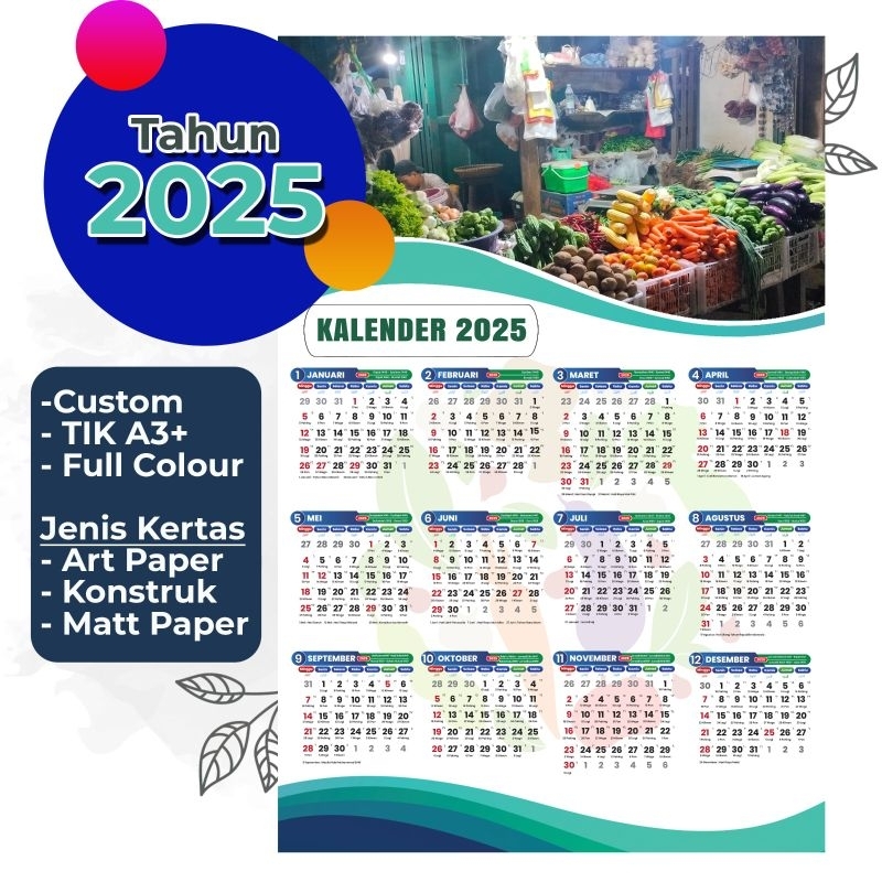 Jual Cetak Kalender kustom Tahun 2026 BriLink Bri link Promosi ...