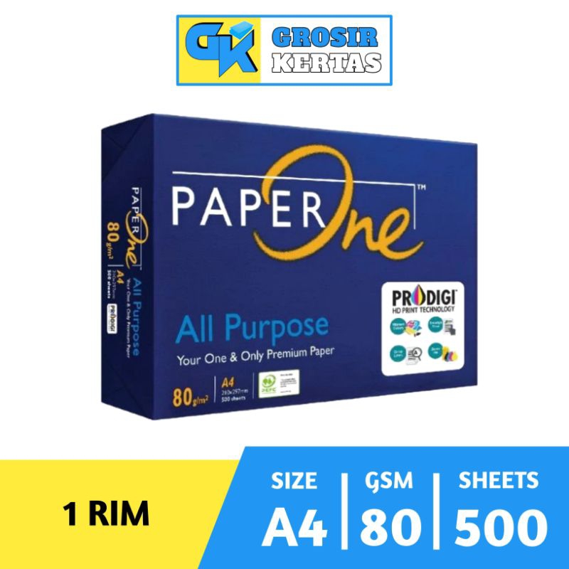 Jual KERTAS A4 80 GRAM PAPERONE | Shopee Indonesia