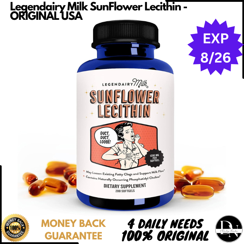 Jual Legendairy Milk sunflower lecithin 50 / 200 SOFTGELS ASI BOOSTER ...