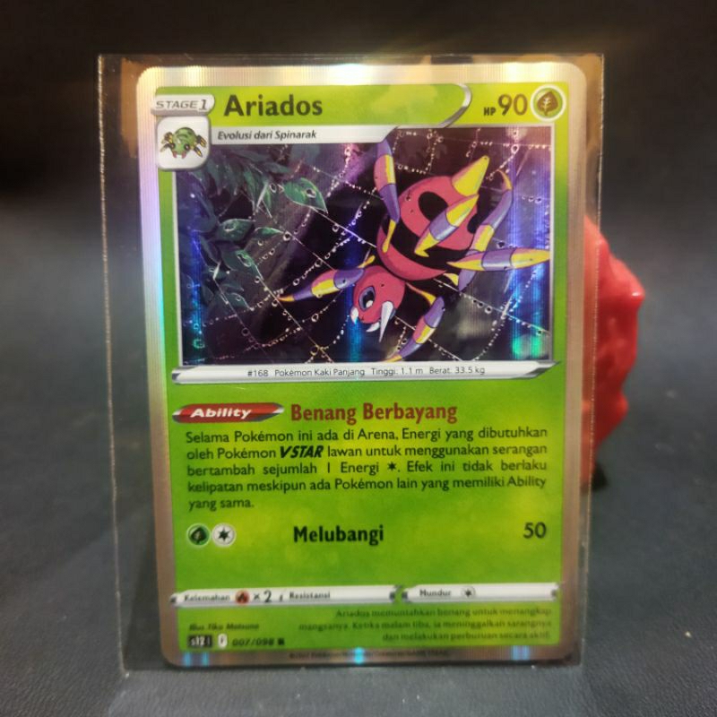 Jual Pokemon TCG Indonesia Ariados hoo foil s12 007/098 R original | Shopee Indonesia