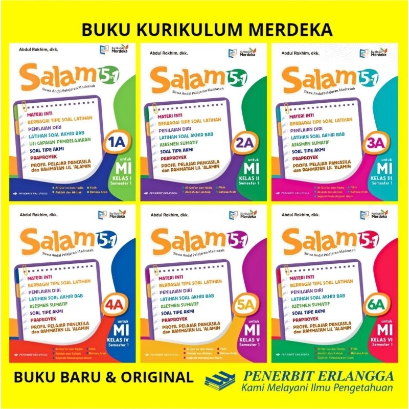 Jual SALAM ERLANGGA 1A 1B 2A 2B 3A 3B 4A 4B 5A 5B 6A 6B KURIKULUM MERDEKA - BUKU KELAS 1 2 3 4 5 ...