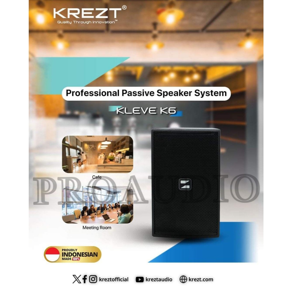 Jual SPEAKER PASIF KREZT KLEVE K6 / KLEVE K 6 / KLEVE-K6 / KLEVE - K6 PROFESSIONAL PASSIVE ...