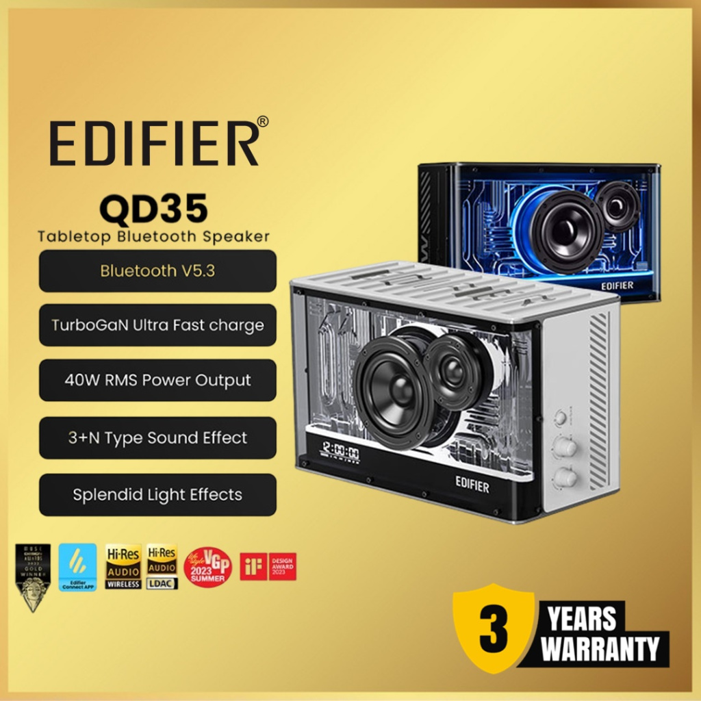 Jual Edifier QD35 QD 35 Tabletop Hi-Res Audio Wireless Bluetooth ...