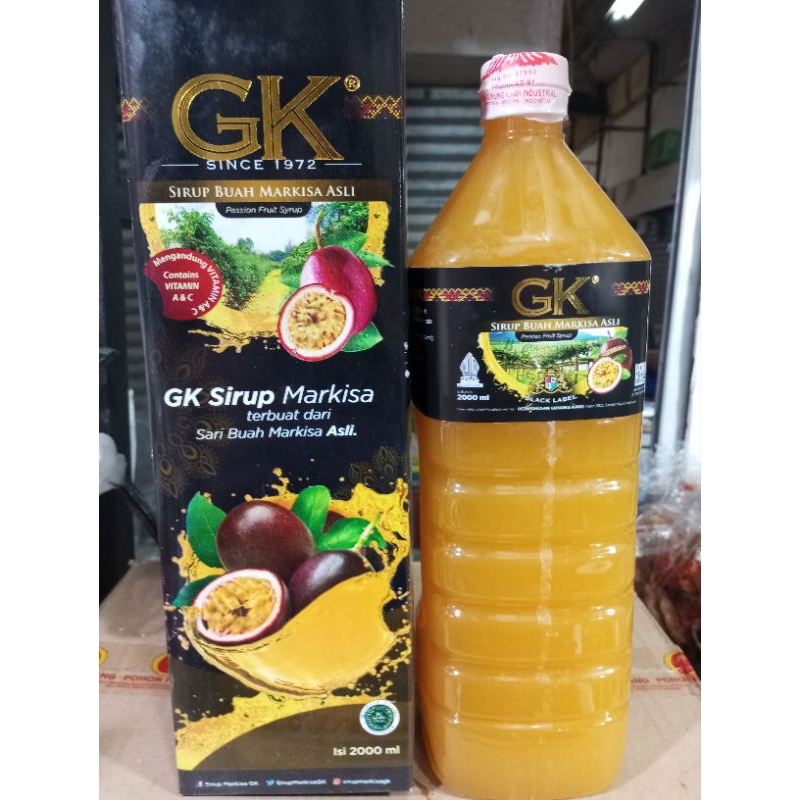 Jual sirup MARKISA GK BLEK SUPER 1 KOTAK ISI 2LITER | Shopee Indonesia