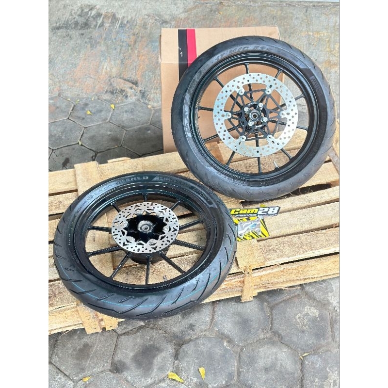 Jual Velg rossi exact starlight ninja r rr ss black brown grey | Shopee ...