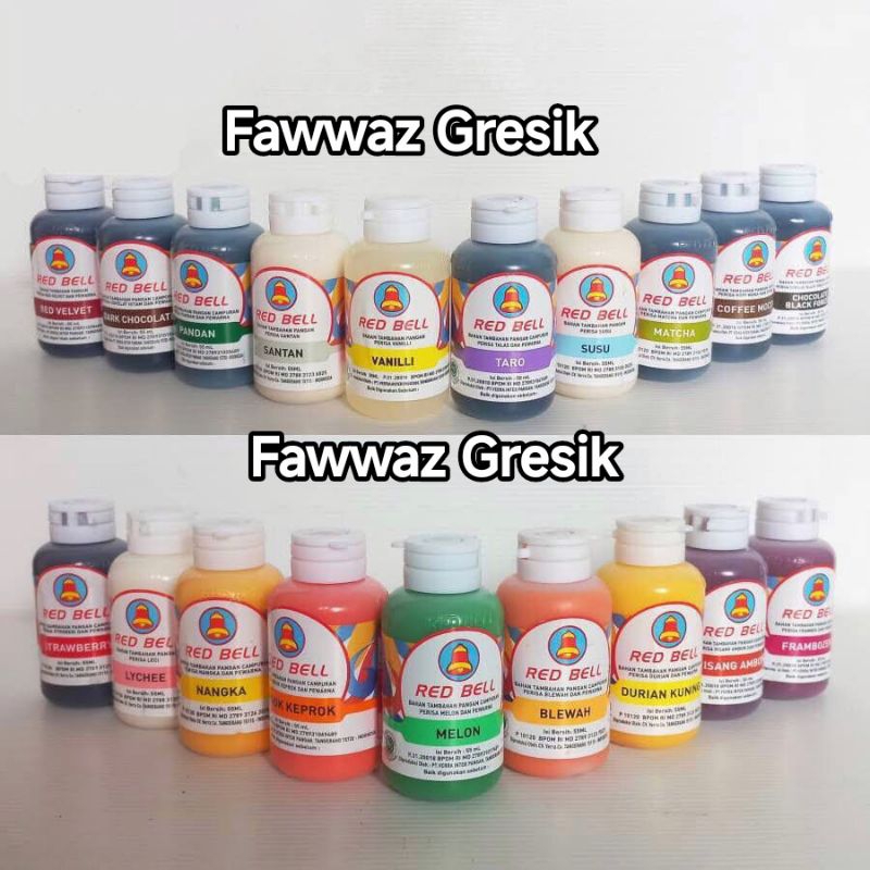 Jual RED BELL / Red Bel / RedBell / RedBel Pasta Perisa Pewarna Aneka ...