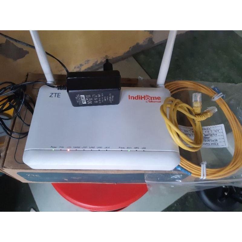 Jual router zte F670L unit adaptor cable lan, tanpa pathcore | Shopee ...