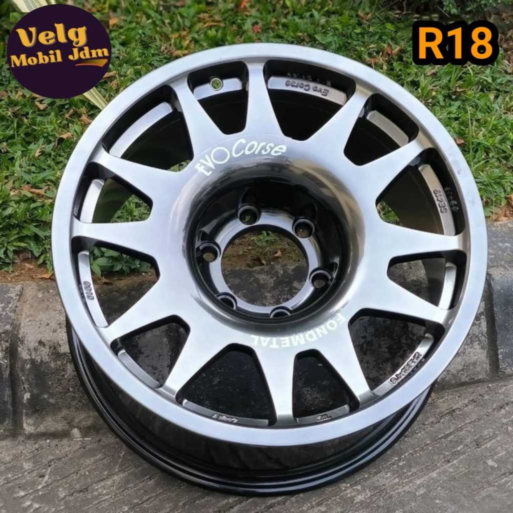 Jual velg mobil 18 EVO CORSE R18 velg mobil Strada hilux Pajero ...