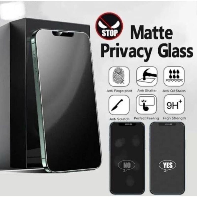 Jual Pelindung Layar Tempered Glass Anti Spy Matte Realme C1 C2 C3 C11 2020 C11 2021 C12 C15 C17 ...