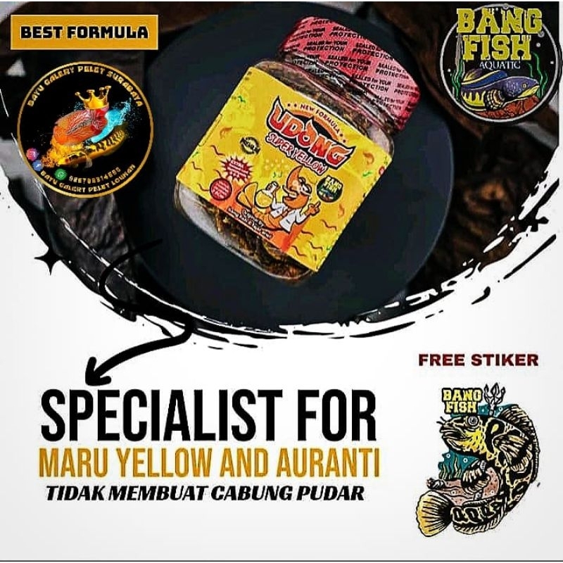 Jual UDANG SUPER YELLOW BANGFISH X FAJAR ARIEF ORIGINAL EXTRA SALMON ...