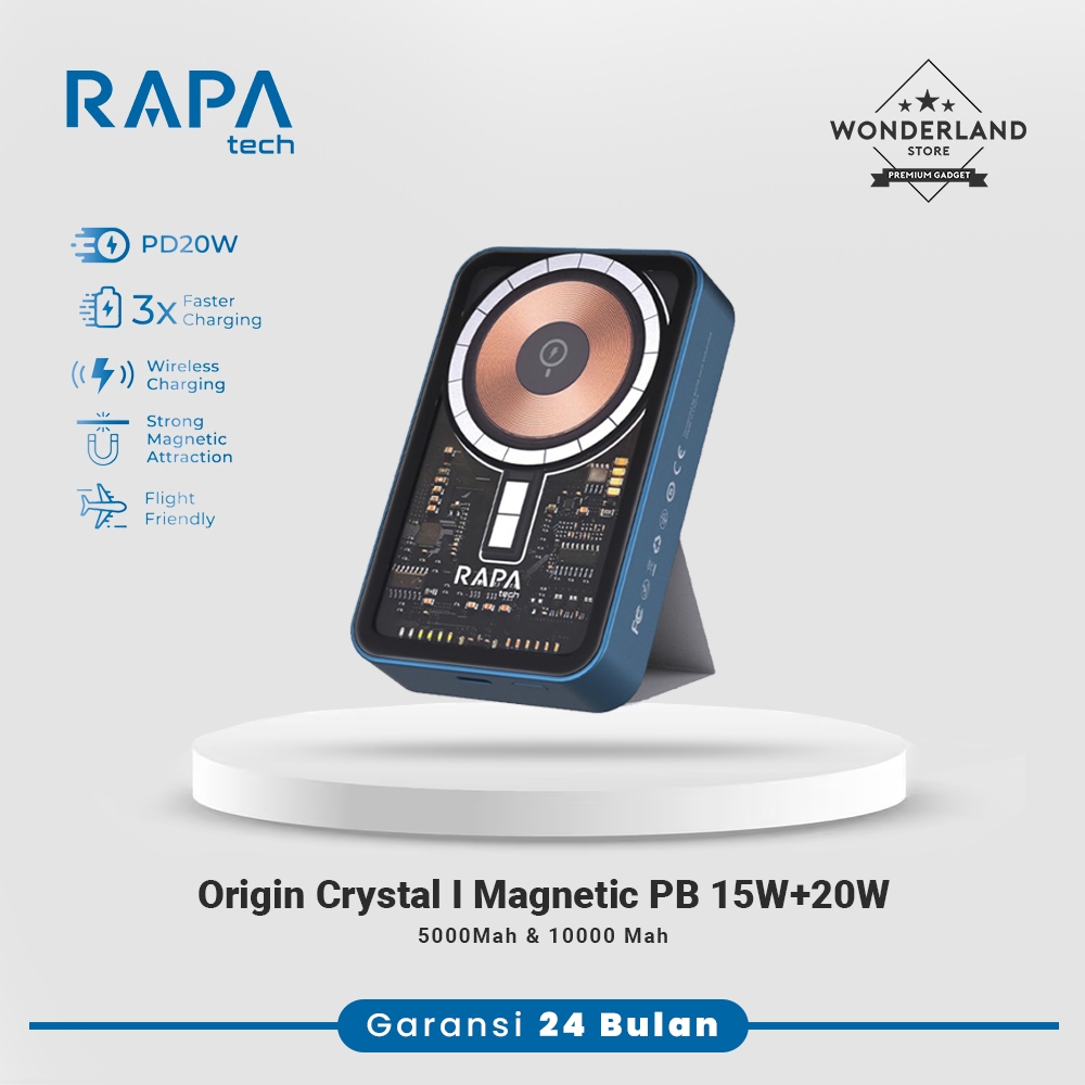 Jual RAPAtech Origin Crystal I Powerbank Magnetic Magsafe Wireless 15W ...