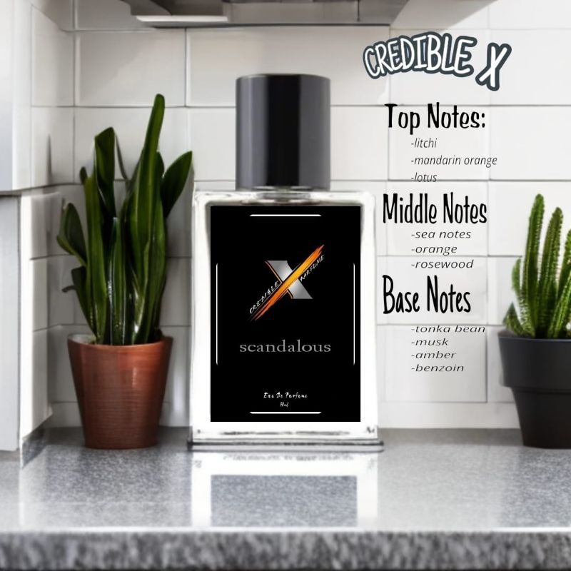 Jual Credible X parfum Scandalous 30ml awet tahan lama 8-9 jam tipe EdP ...