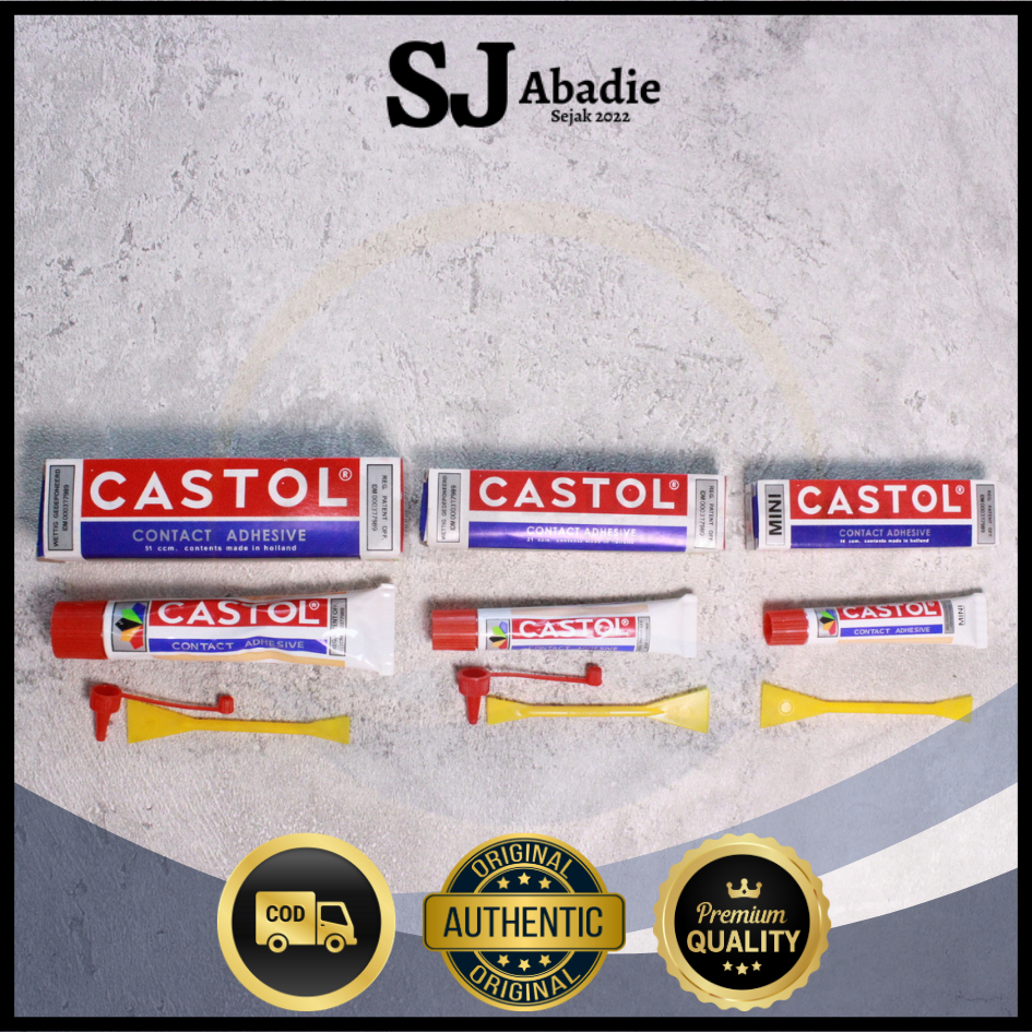 Jual (1 PC) CASTOL Lem Odol Serbaguna Mini Kecil Besar 14 - 21 - 51 cc ...