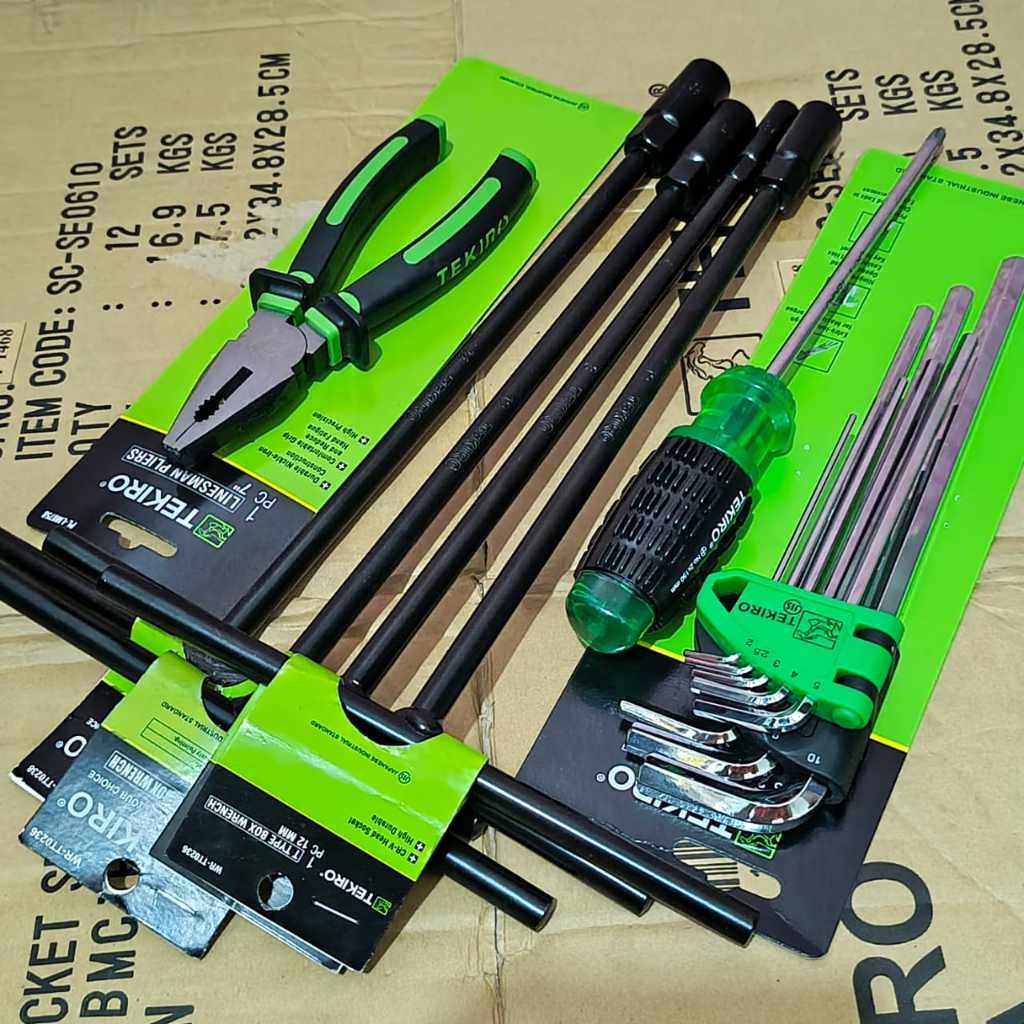 Jual TEKIRO Paket Lengkap Kunci Sok T 8-10-12-14mm/ Kunci T+Tang+Kunci ...