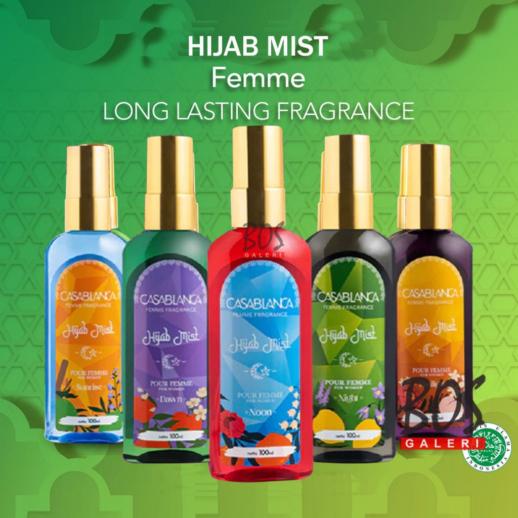 Jual Casablanca Parfum Hijab Halal Mist Eau De Cologne 100 ml | Shopee ...