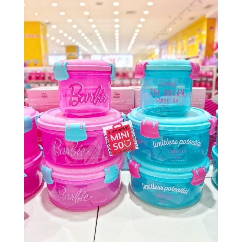 Jual MINISO x BARBIE 🆕 Salad Bowl / Bento Box BARBIE Shining Collection ...
