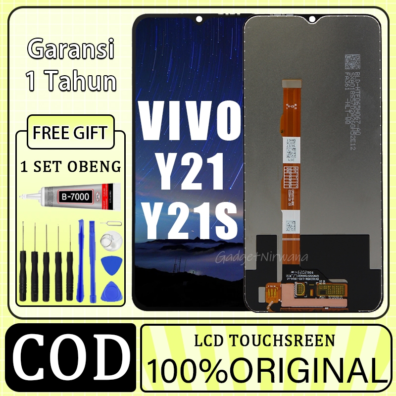 Jual LCD VIVO Y21/Y21S Fullset Touchscreen ORI Touch Screen Bagian ...