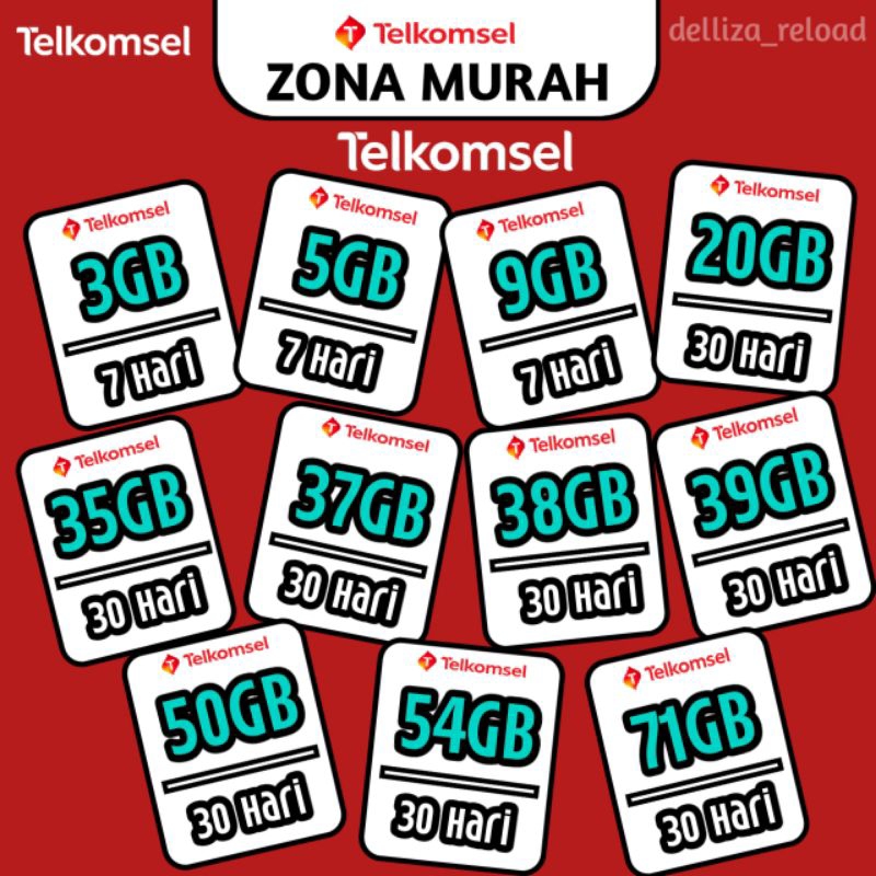 Jual PAKET KUOTA TELKOMSEL ALL ZONA MURAH | Shopee Indonesia